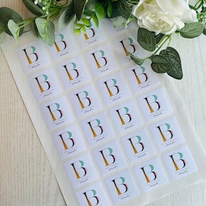 Square 37mm Stickers, A4 Sheets, Matte Finish, Logo Stickers ...