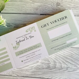 Custom Beauty Salon Gift Voucher Book, Personalized Logo - Etsy UK
