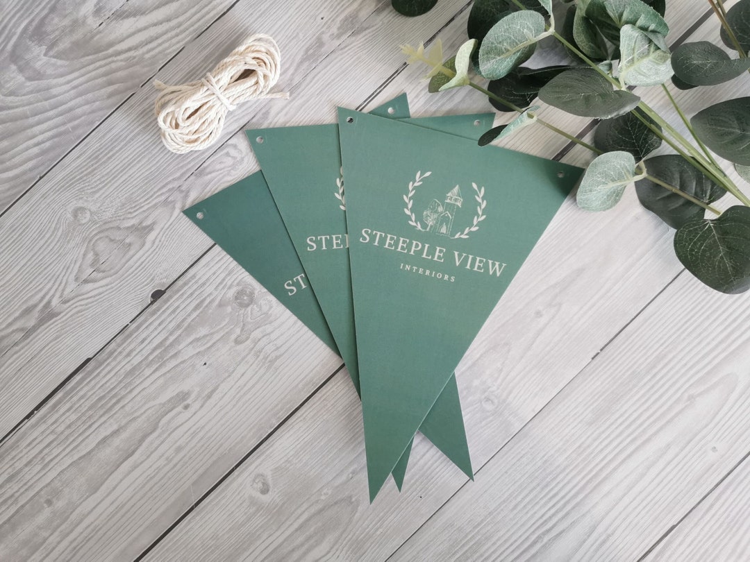 Banderines personalizados, banderines reutilizables, banderines con ...