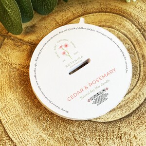 Custom Printed Candle Dust Covers 25 Pack Candle Packaging - Etsy UK