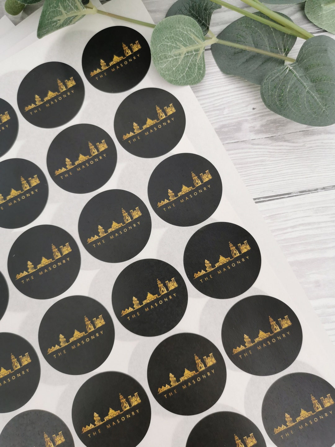 Circular 37mm Stickers, A4 Sheets, Matte Finish, Logo Stickers ...