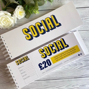 Custom Gift Voucher Book, Personalized Business Stationery (40 Vouchers ...