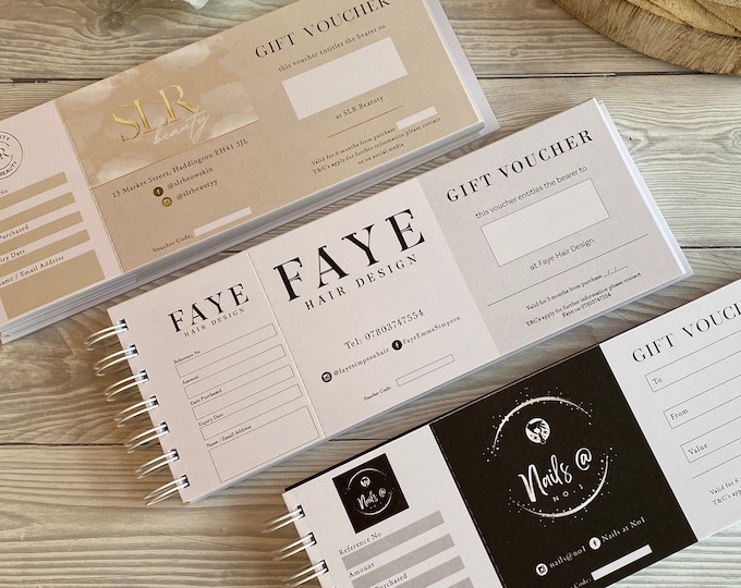 Custom Gift Vouchers, Business Gift Vouchers, Customisable Gift Voucher ...