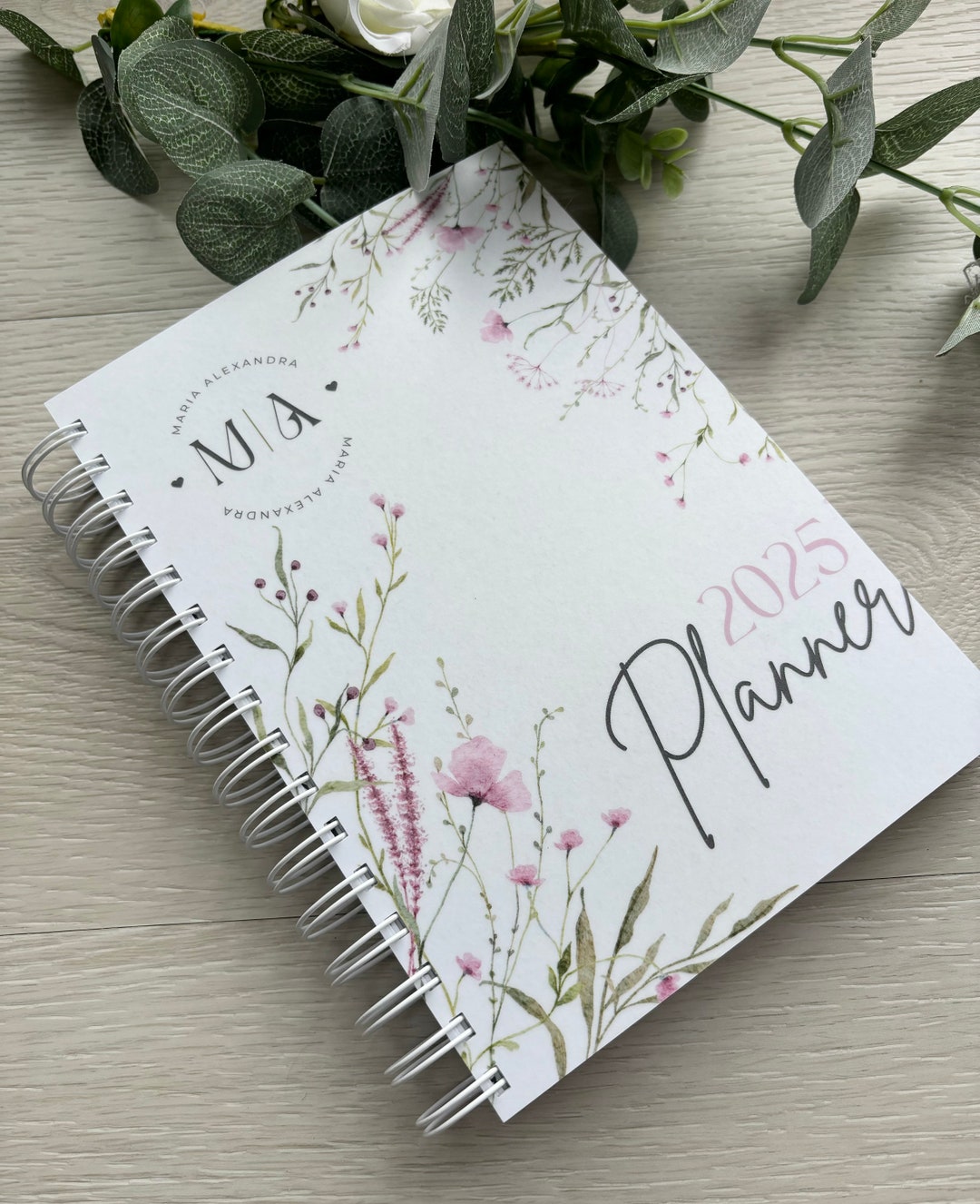 Personalised 2025 Year Planner Custom Design Covers, A5, Recycled Paper ...