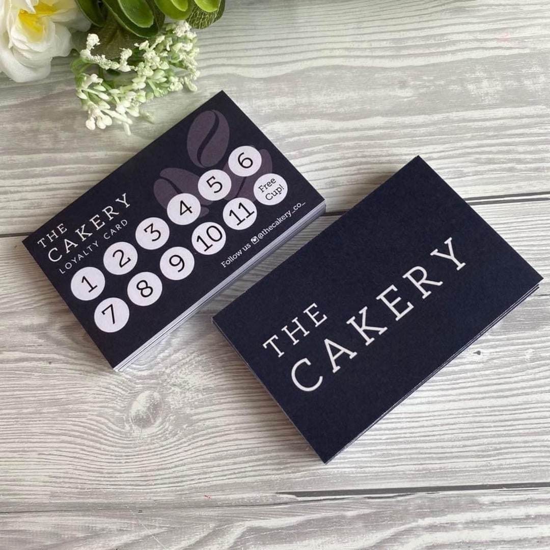 Custom Loyalty Cards for Business, Branded Stationery - Etsy