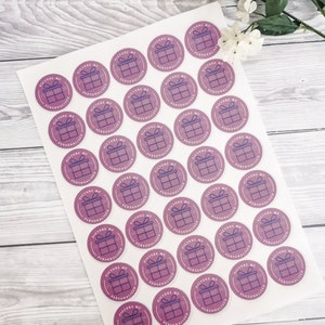Circular 37mm Stickers, A4 Sheets, Matte Finish, Logo Stickers ...