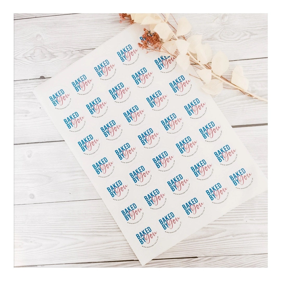 Circular 25mm Stickers, A4 Sheets, Matte Finish, Logo Stickers ...