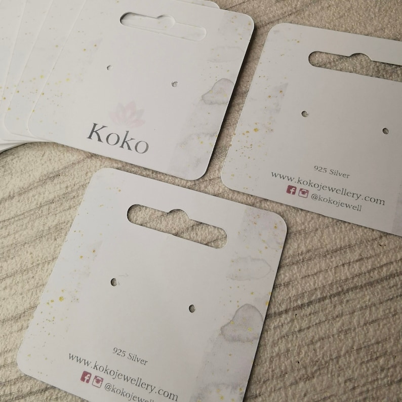 Custom Branded Earring Cards, Jewelry Display Packaging - Etsy
