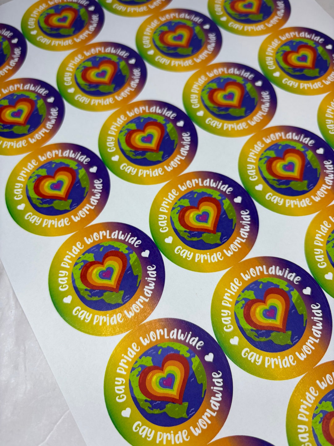 Pride Stickers, A4 Sheets, Matte Finish, Logo Stickers, Gay Pride ...