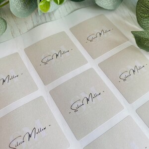 Square 37mm Stickers, A4 Sheets, Matte Finish, Logo Stickers ...