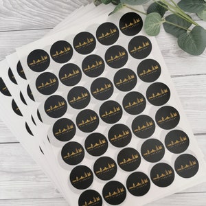 Circular 37mm Stickers, A4 Sheets, Matte Finish, Logo Stickers ...