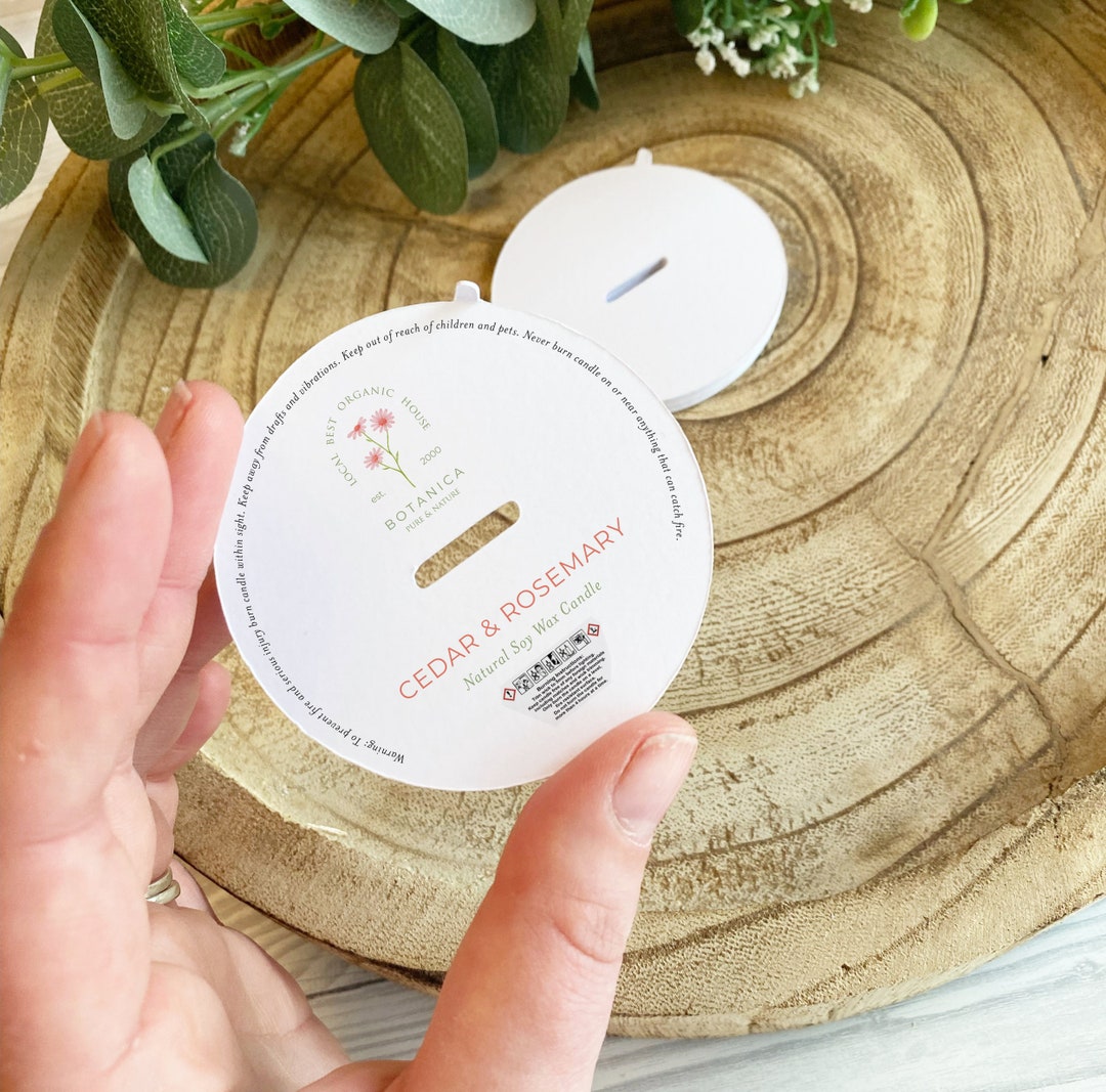 Custom Printed Candle Dust Covers, Bespoke Candle Packaging (50 Pack ...