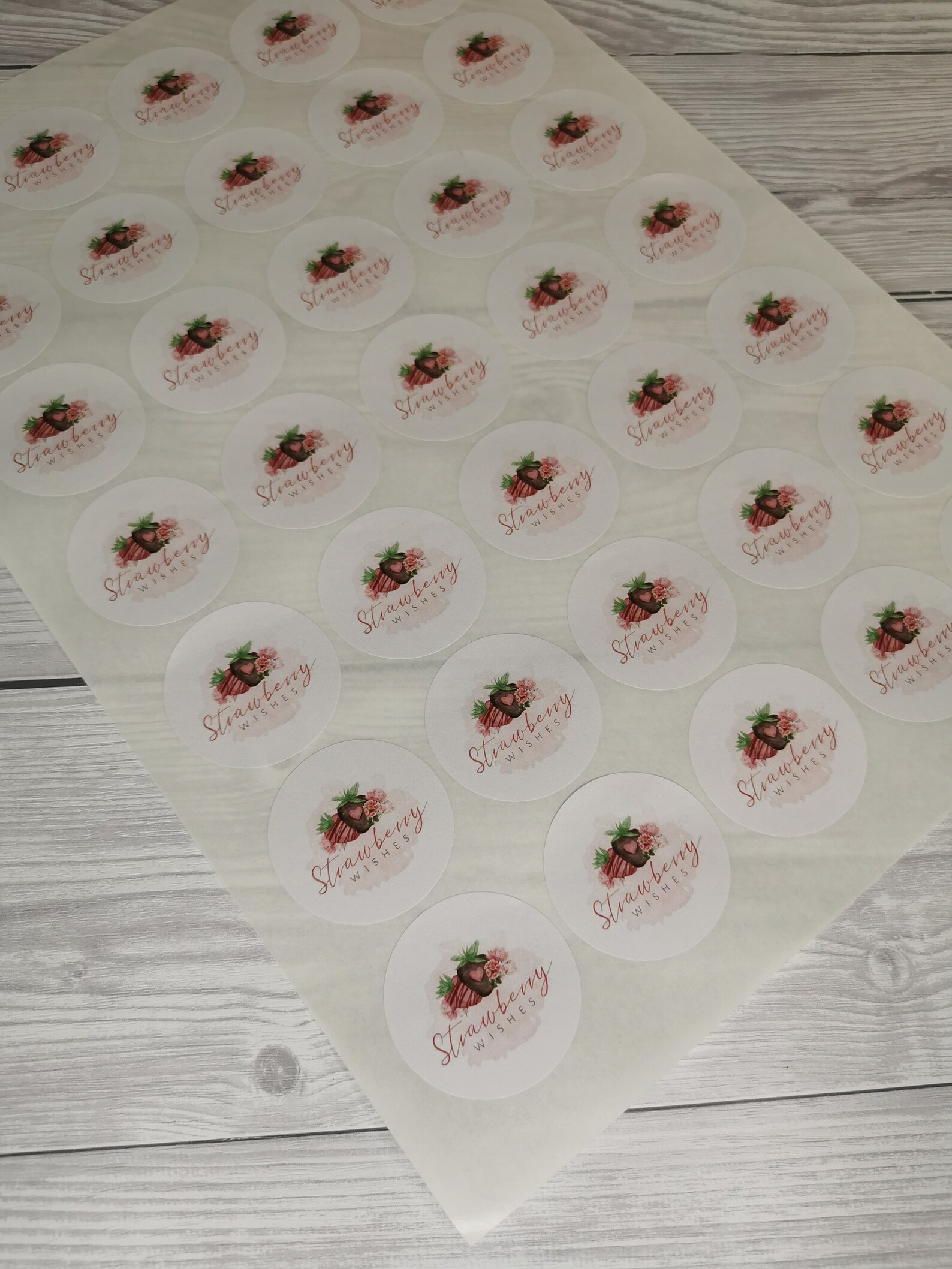 Circular 37mm Stickers A4 Sheets Matte Finish Logo - Etsy