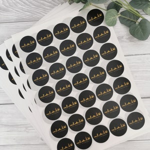 Circular 37mm Stickers A4 Sheets Matte Finish Logo - Etsy