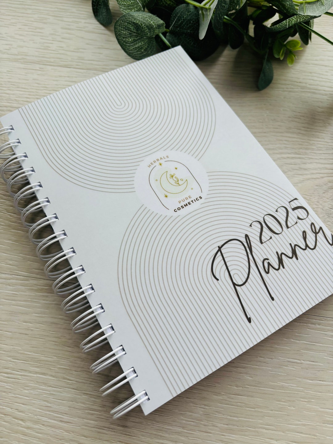 2025 Planner Custom Design Covers, A5, Recycled Paper Inners, Plastic ...
