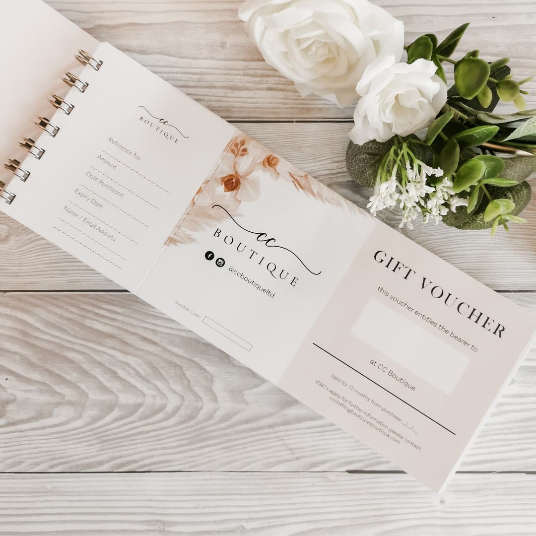 Custom Gift Vouchers Business Gift Vouchers Customisable - Etsy UK