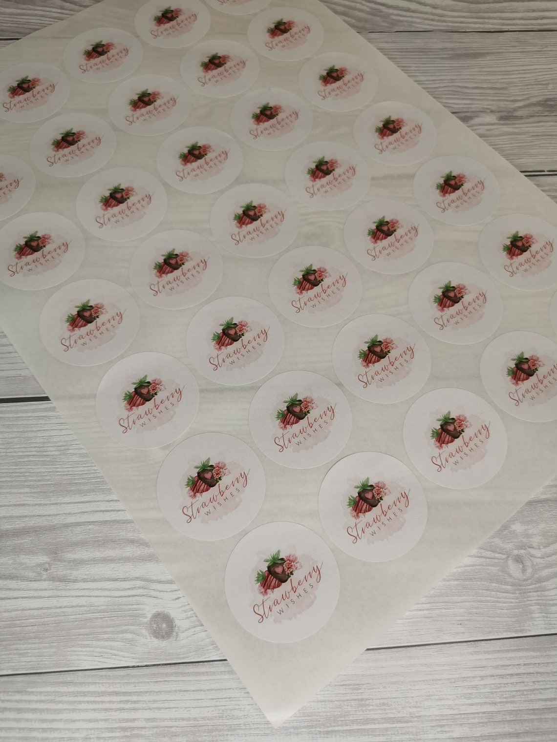 Personalized Business Logo Stickers, Matte Paper, 37mm (35 per Sheet ...