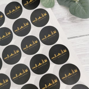 Custom Logo Stickers, Matte Finish, 37mm Round Stickers - Etsy
