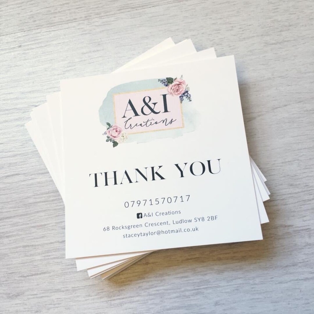 Custom Thank You Cards, Business Cards, Snap Tag and Share, Compliment ...