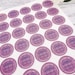 Circular 37mm Stickers, A4 Sheets, Matte Finish, Logo Stickers ...