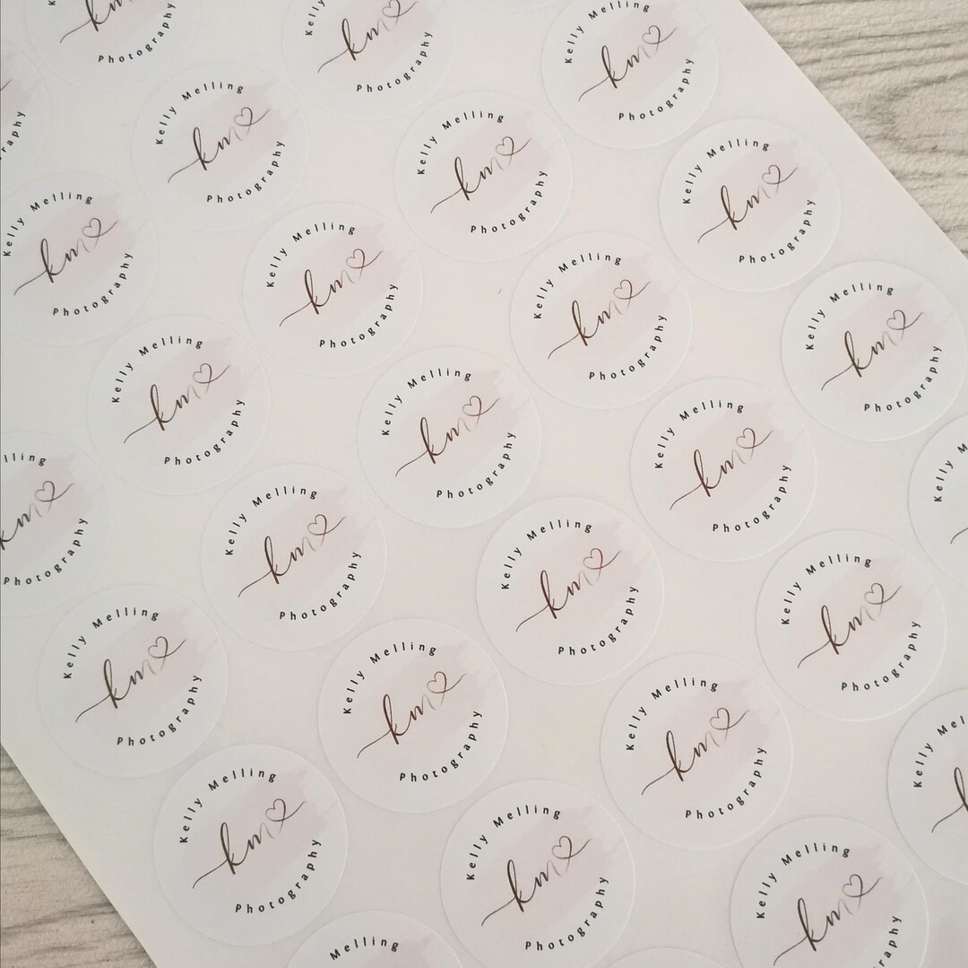 Circular 37mm Stickers, A4 Sheets, Matte Finish, Logo Stickers ...