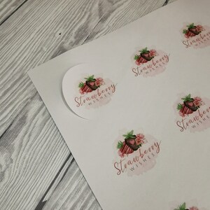 Circular 37mm Stickers, A4 Sheets, Matte Finish, Logo Stickers ...