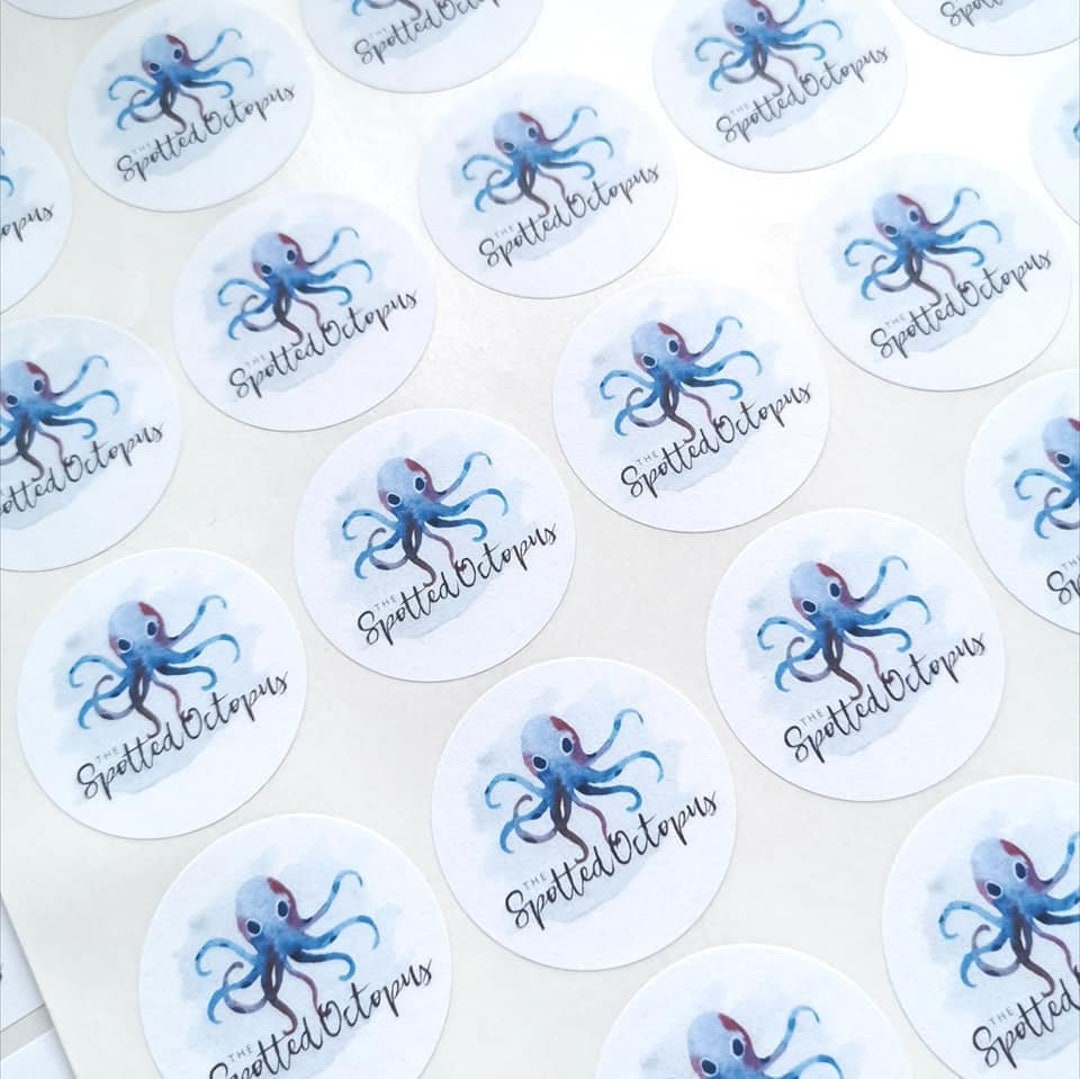 Circular 25mm Stickers, A4 Sheets, Matte Finish, Logo Stickers ...