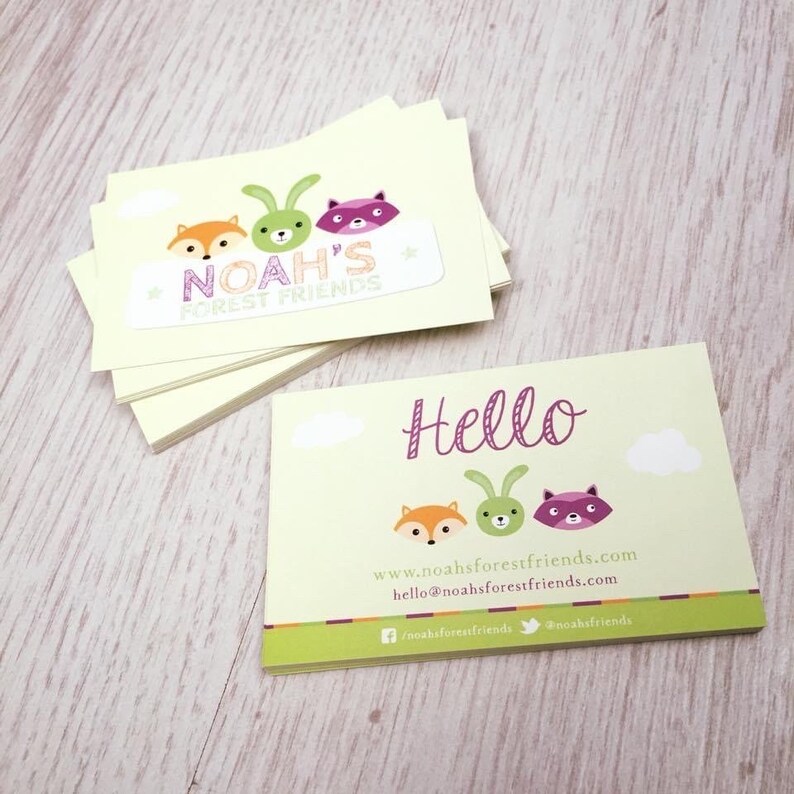 Business Cards With Custom Design and Printing. Unique Design - Etsy