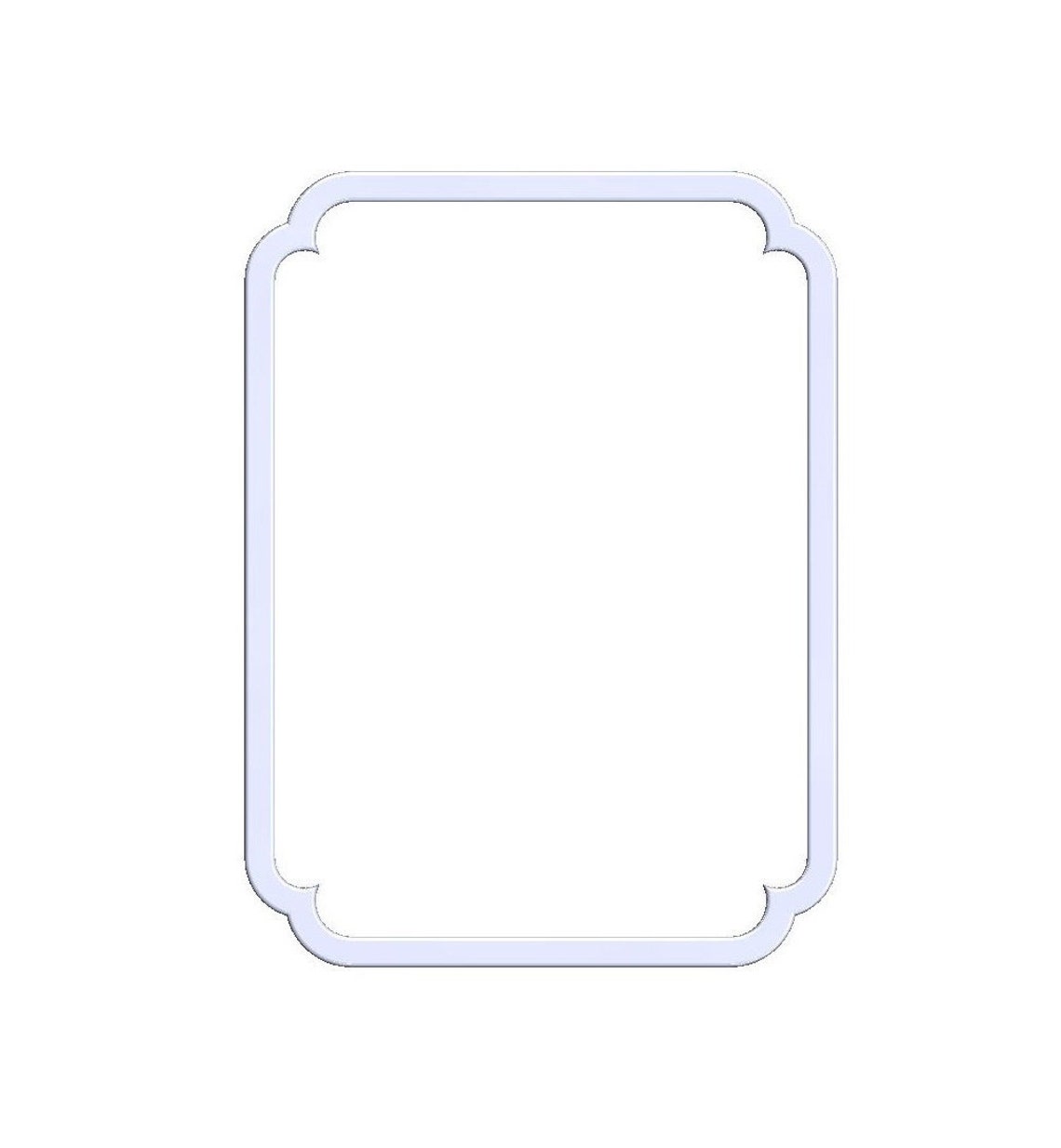 Scalloped Corner Rectangle Plaque Cookie Cutter | Etsy