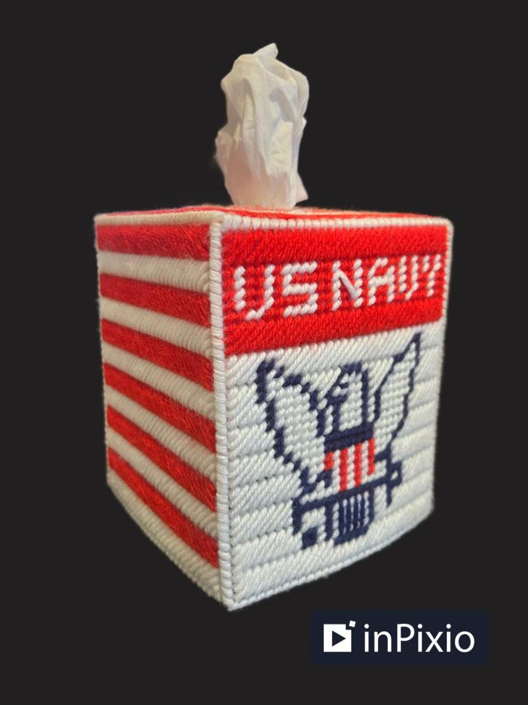 U.S. Navy Tissue Box Cover - Etsy