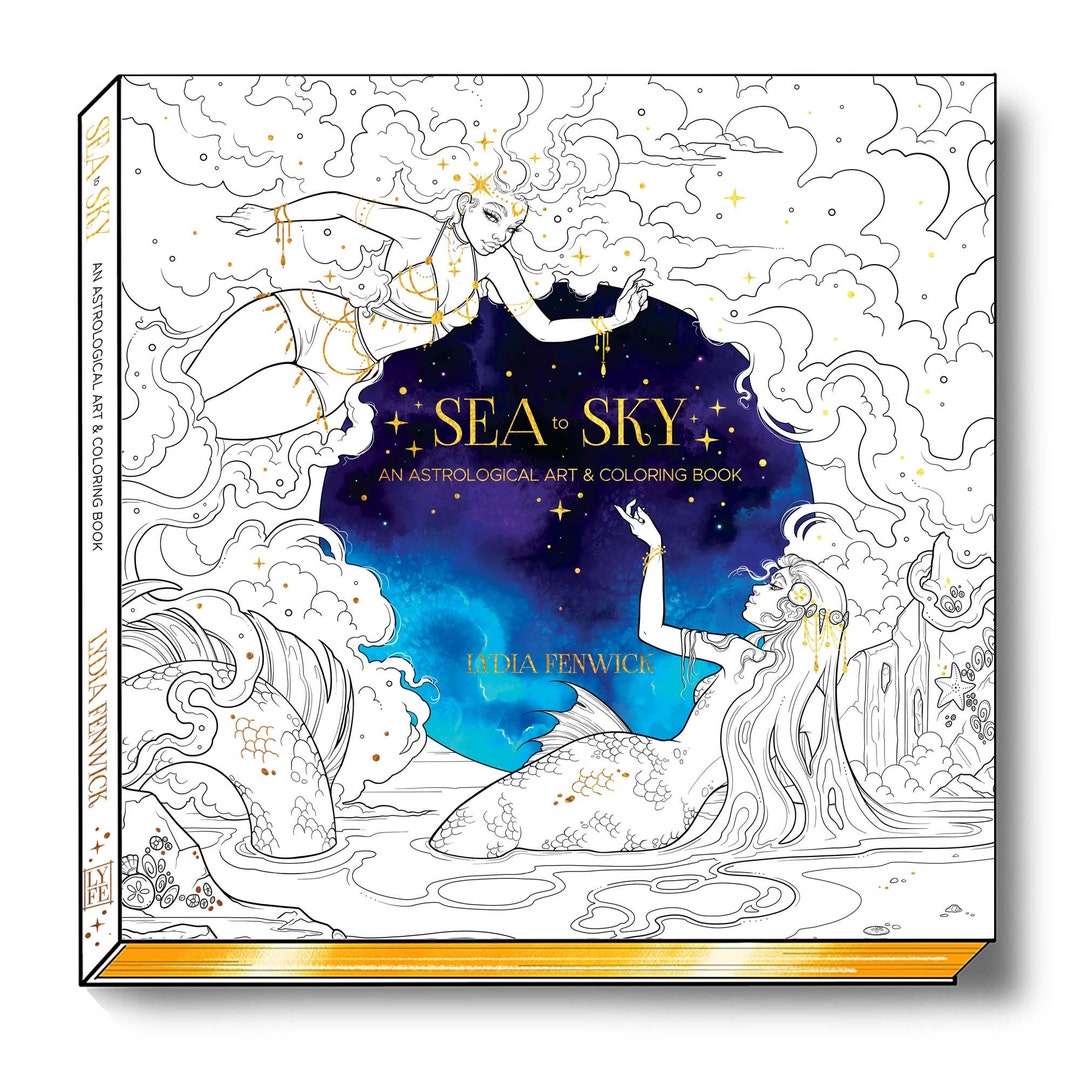 Sea to Sky Astrology Art & Coloring Book - DELUXE Version of "oceans to ...