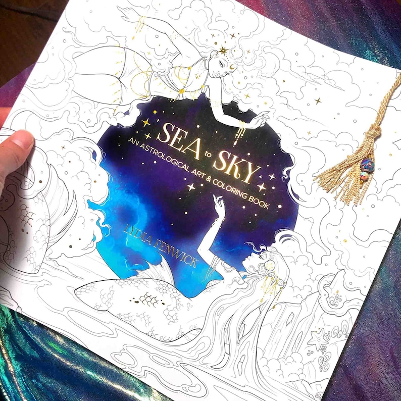 Sea to Sky Astrology Art & Coloring Book - DELUXE Version of "oceans to ...