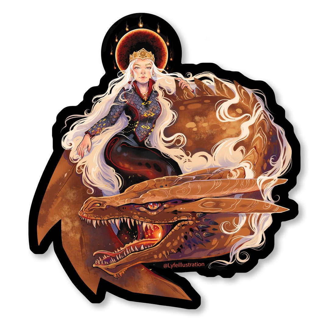 My Queen Sticker -dragon Queen Shiny Decal - Etsy