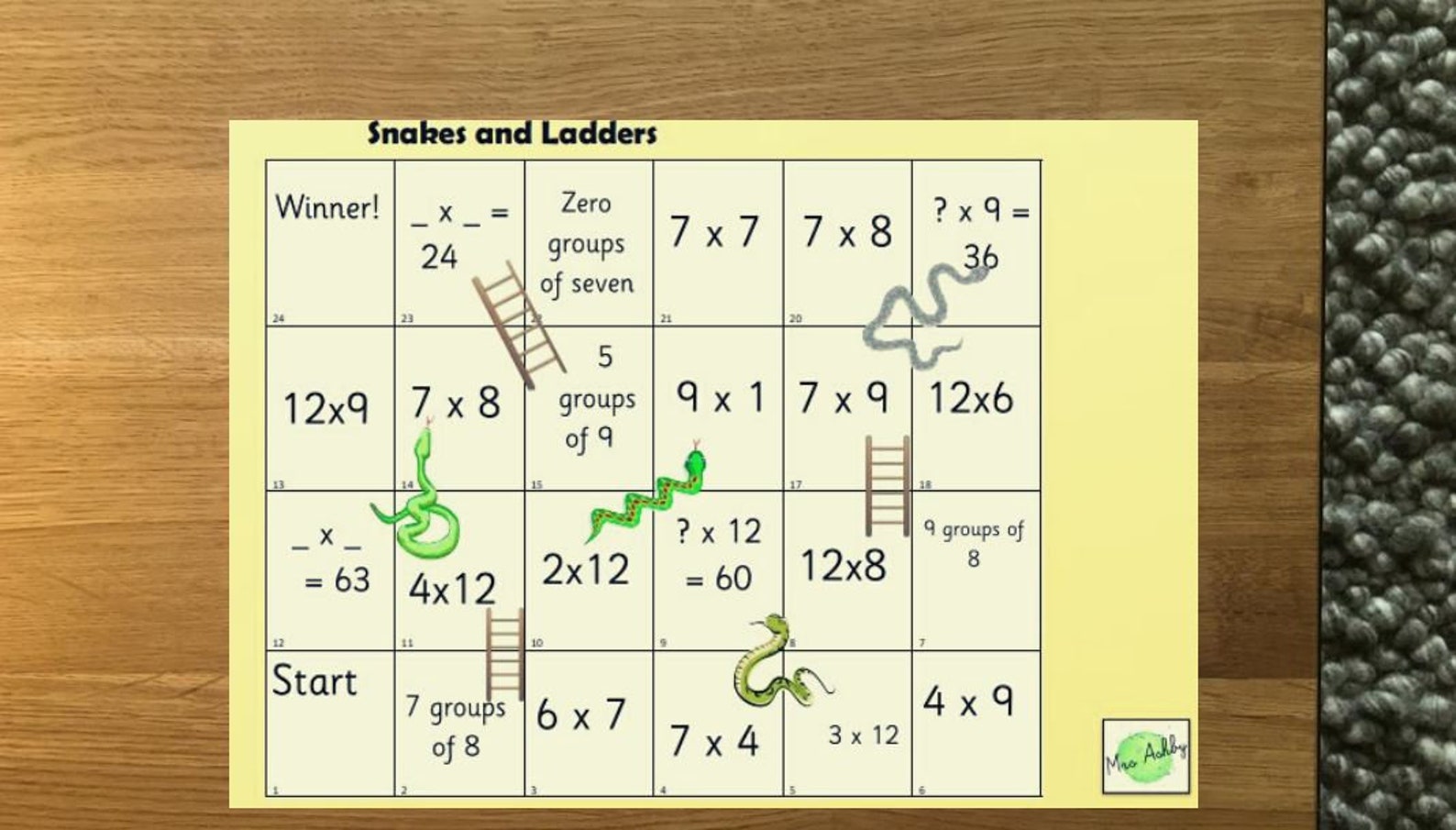 Times Table Multiplication Maths Games Bundle Learn 7, 9, 12 Times ...