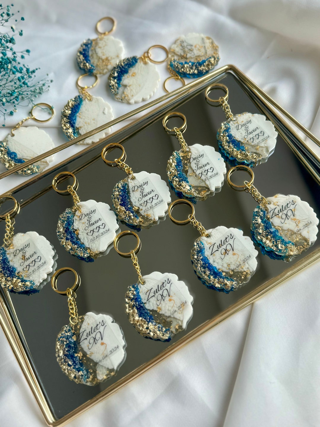 Personalized Keychain Favors: Birthday, Wedding, Bridal Shower Gifts - Etsy