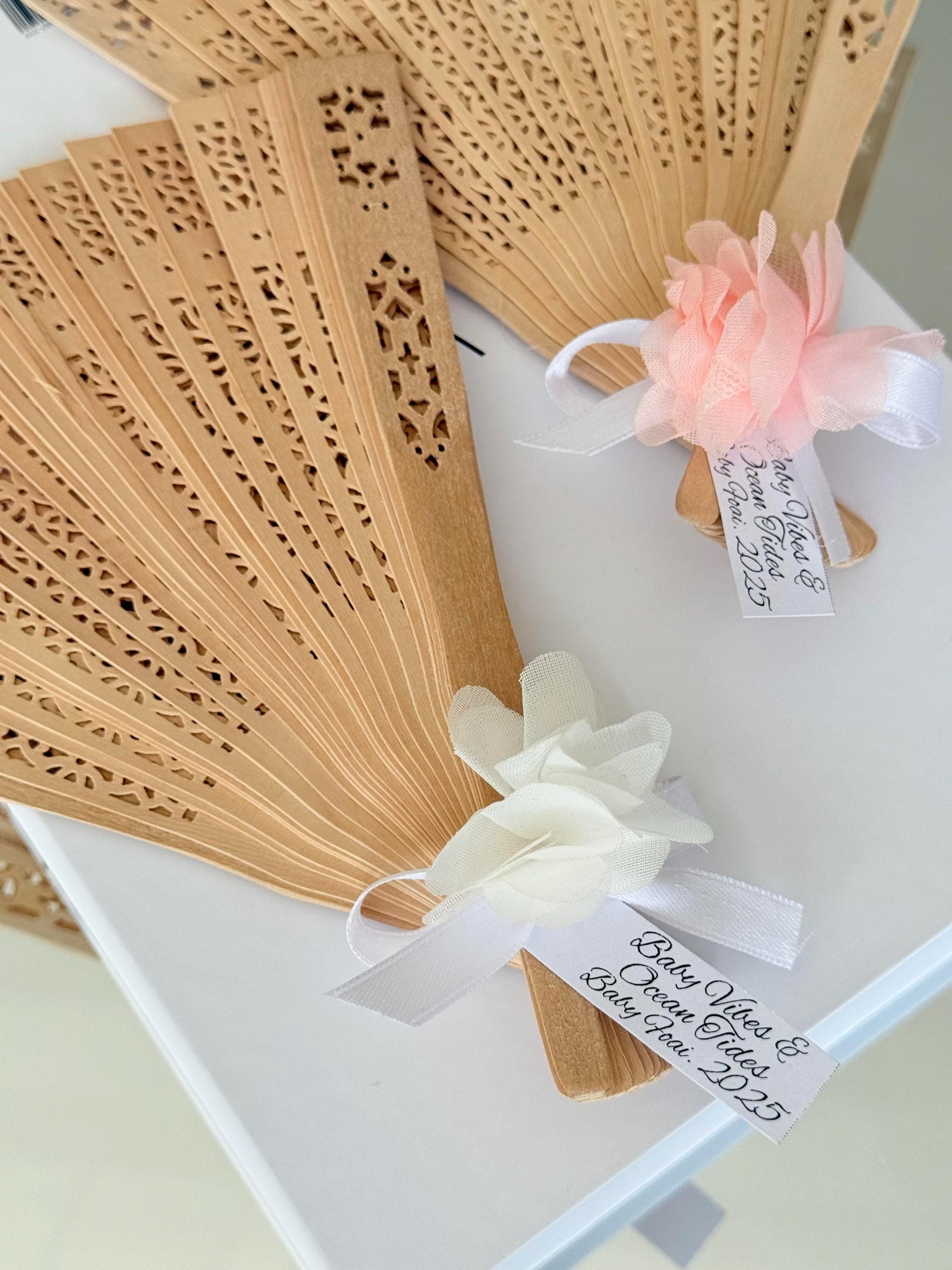 Personalized Wedding Hand Fan Favor: Elegant Carved Bamboo - Etsy