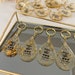 Custom Wedding Keychain Favors: White & Gold Epoxy Keychains - Etsy