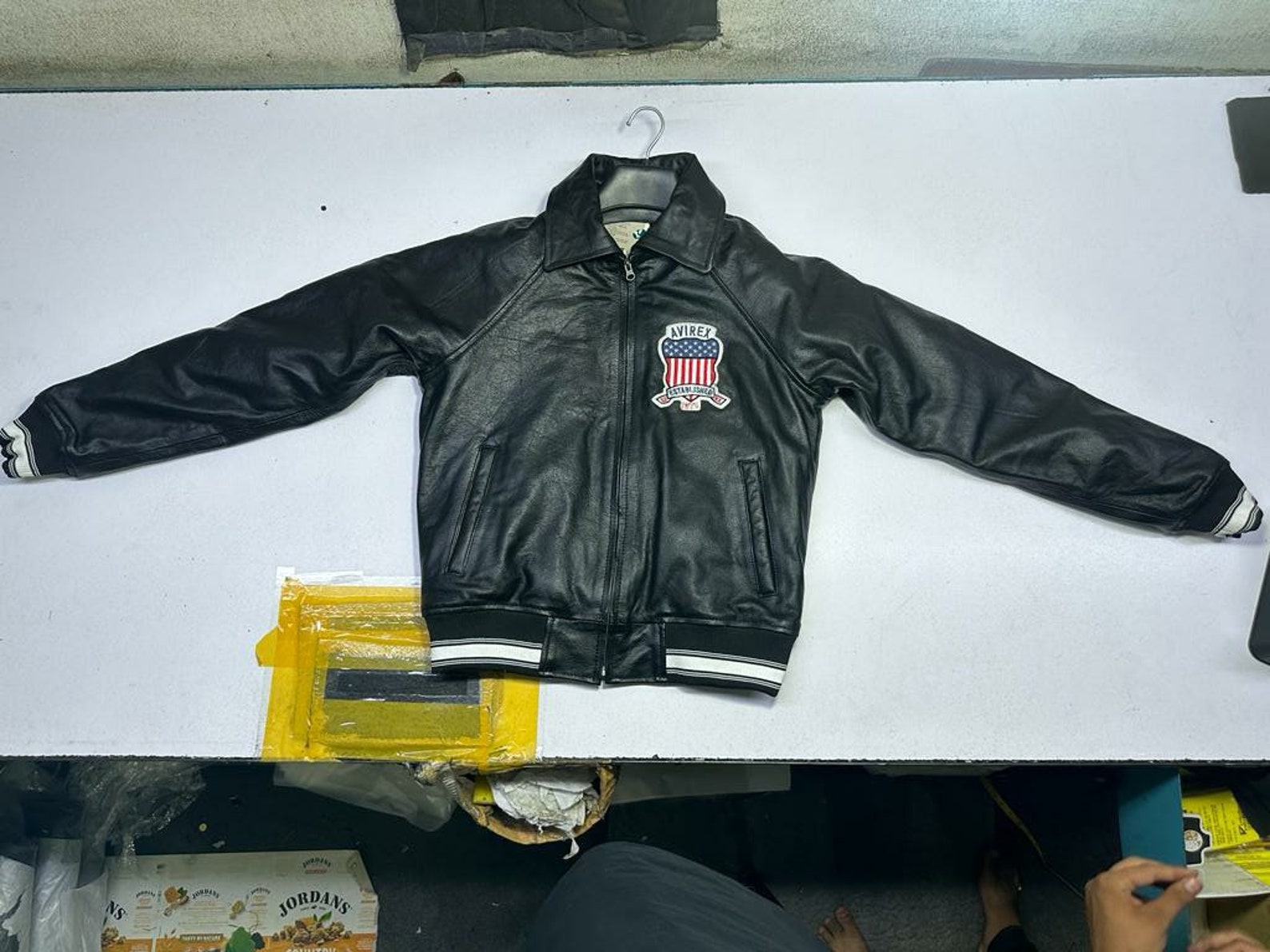 Men's Avirex Black Real Bomber American Flight Jacket Leather Jacket - Etsy