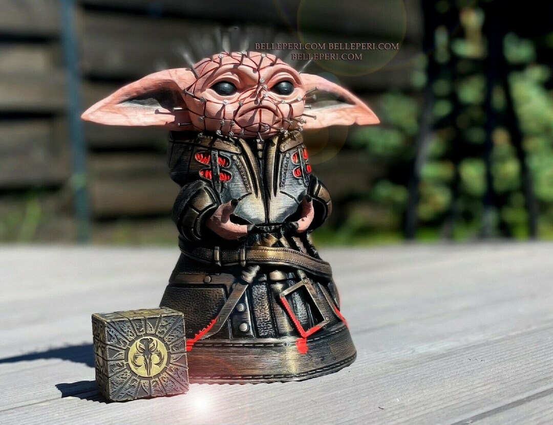 Baby Yoda Pinhead Hellraiser Mashup,the Child Cenobite, the Mandalorian ...