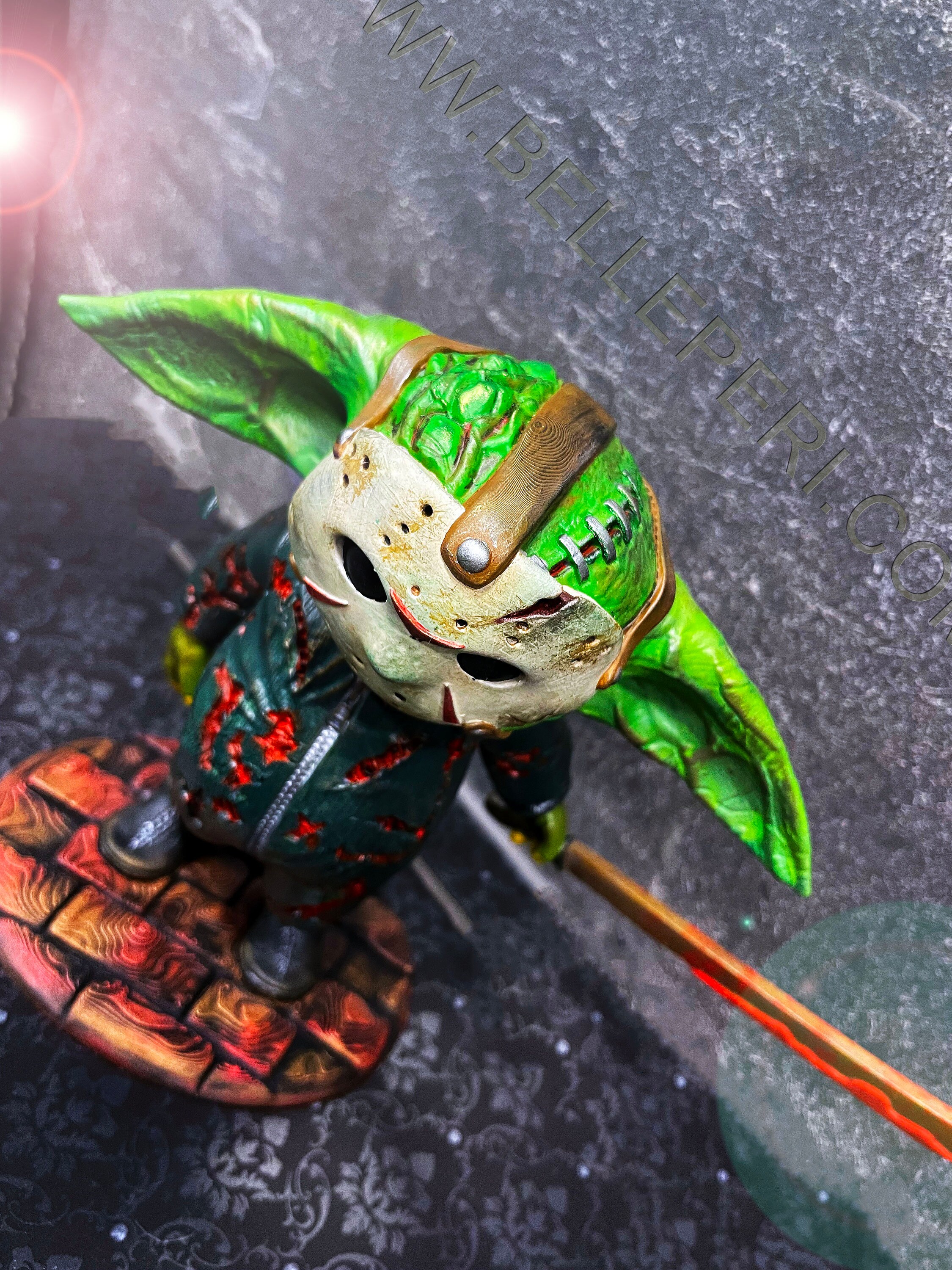 Star Wars Horror Grogu Statue Baby Yoda Jason Voorhees Friday - Etsy ...