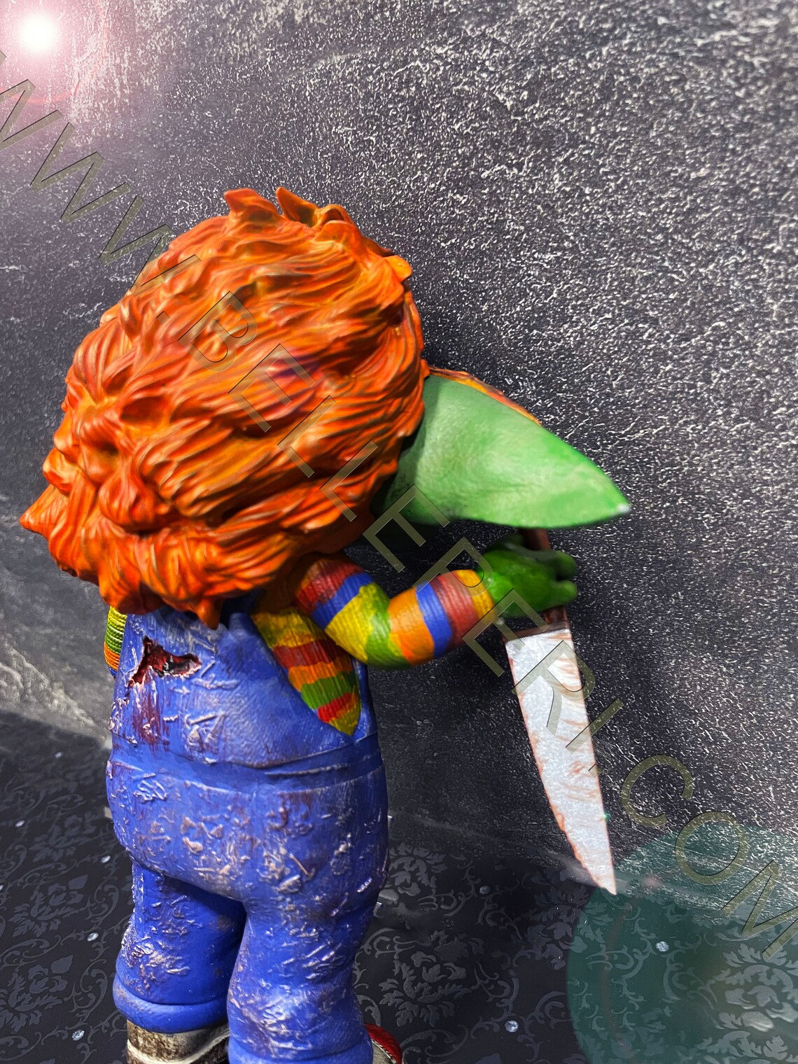 Grogu Chucky Horror Figurine/ Killer Doll Chucky Statue/ Baby - Etsy