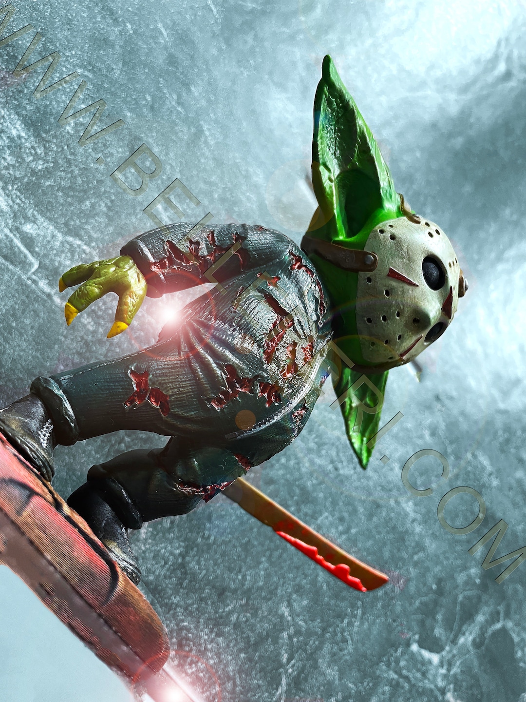 Star Wars Horror Grogu Statue Baby Yoda Jason Voorhees Friday 13th ...