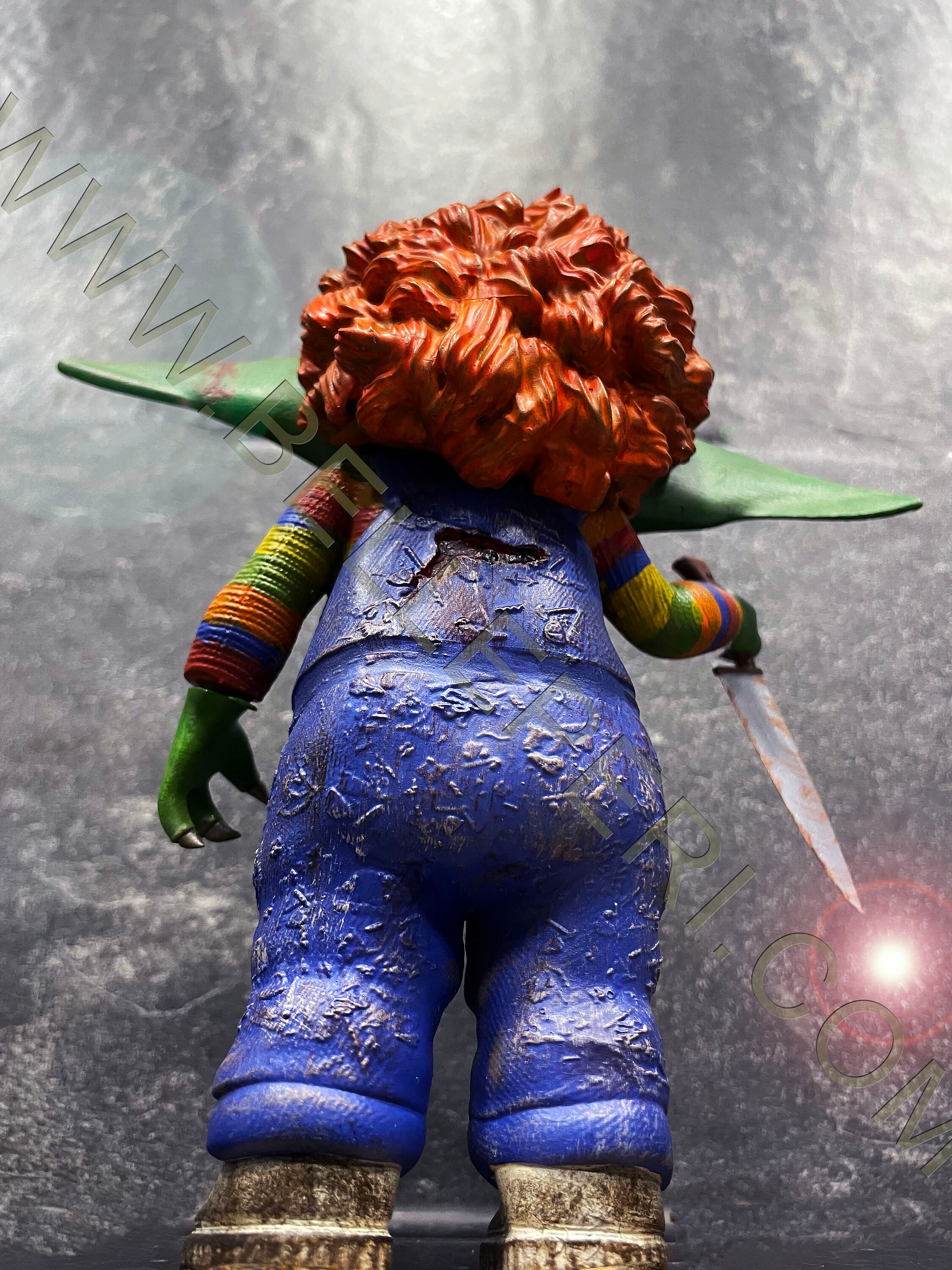 Grogu Chucky Horror Figurine/ Killer Doll Chucky Statue/ Baby Chucky ...