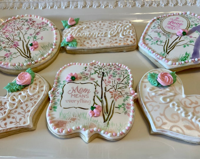 Butter Vanilla Mom Cookies, Spring Theme, Thinking of You, Mother's Day ...
