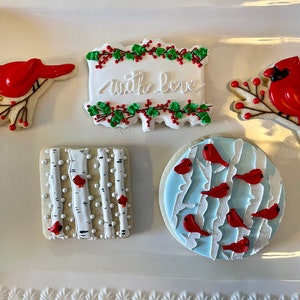 Butter Vanilla Sugar Cookies Cardinal Birds Birthday Spring - Etsy