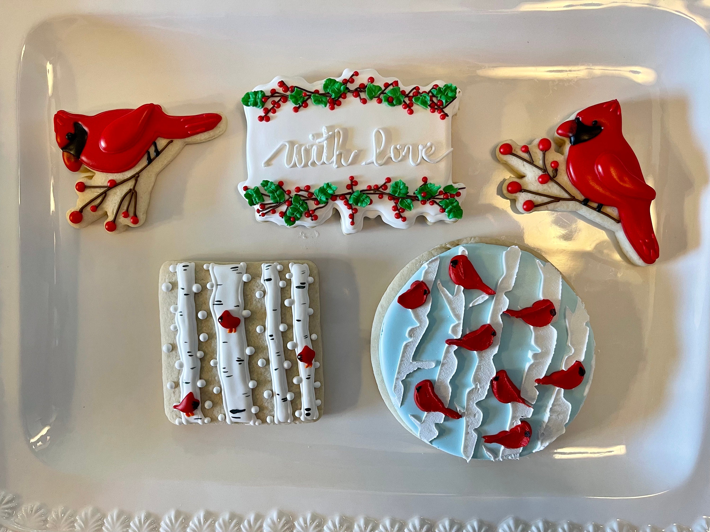 Butter Vanilla Sugar Cookies Cardinal Birds Birthday Spring - Etsy UK
