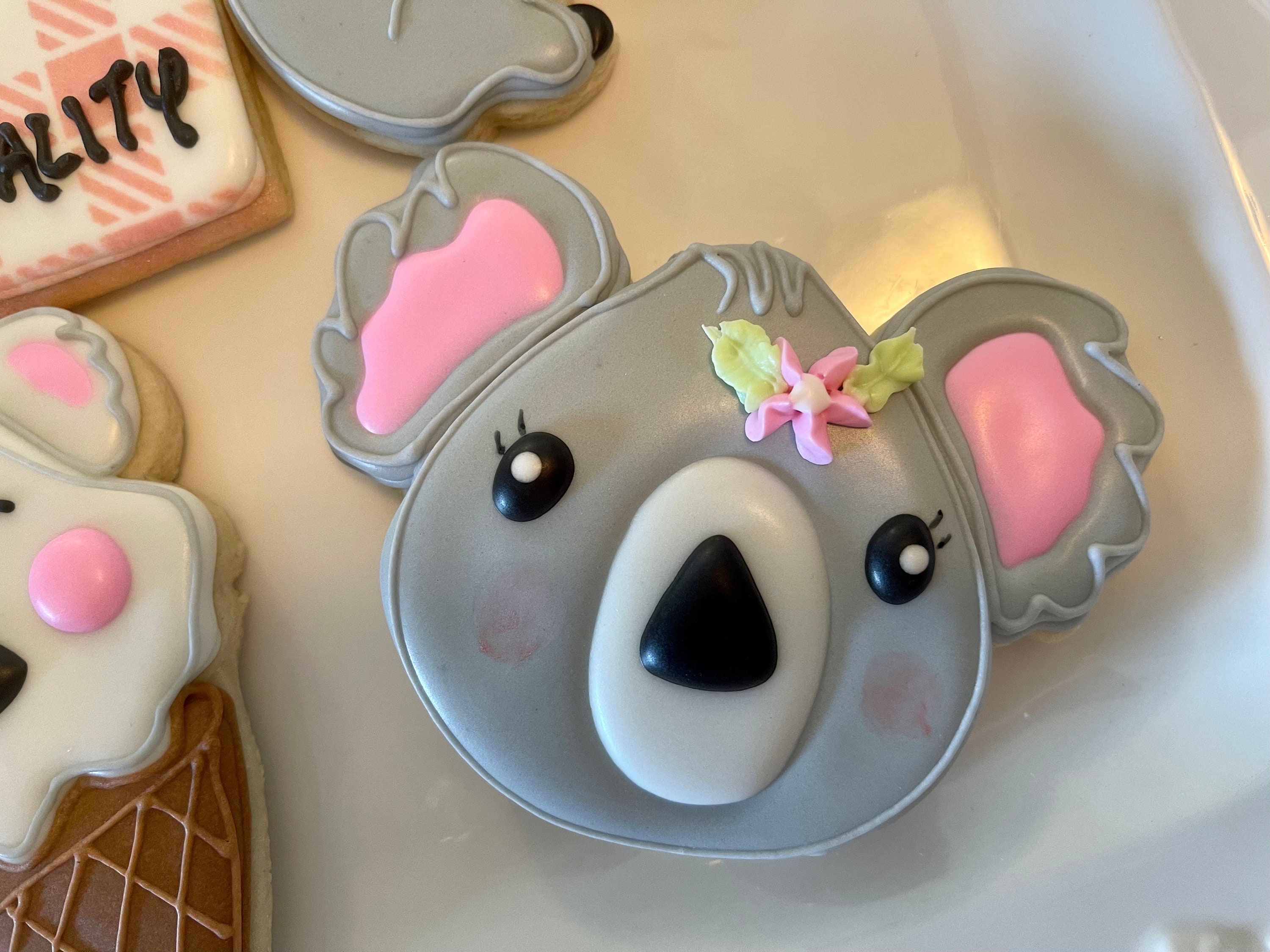 1 Dozen Koala Cookies Birthday Party Baby Shower Mermaid | Etsy