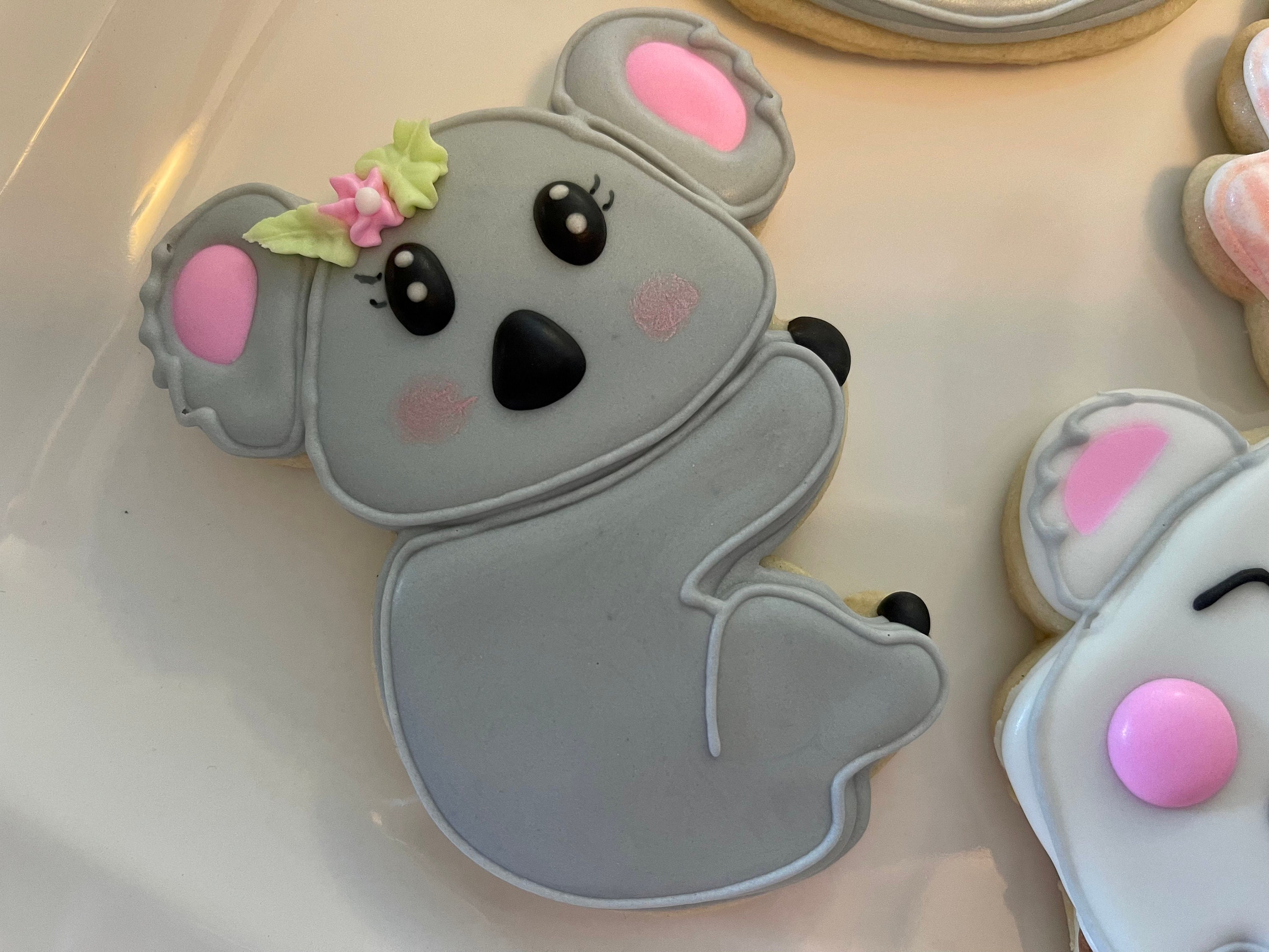 1 Dozen Koala Cookies Birthday Party Baby Shower Mermaid | Etsy