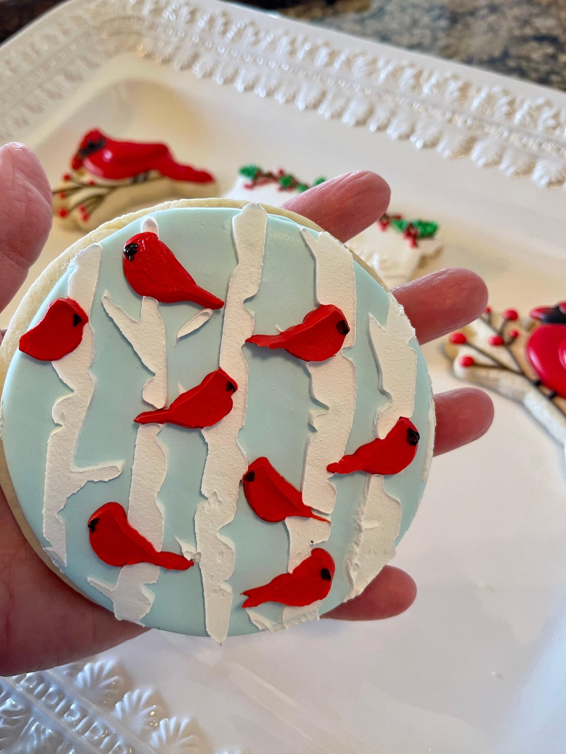 Butter Vanilla Sugar Cookies Cardinal Birds Birthday Spring - Etsy UK