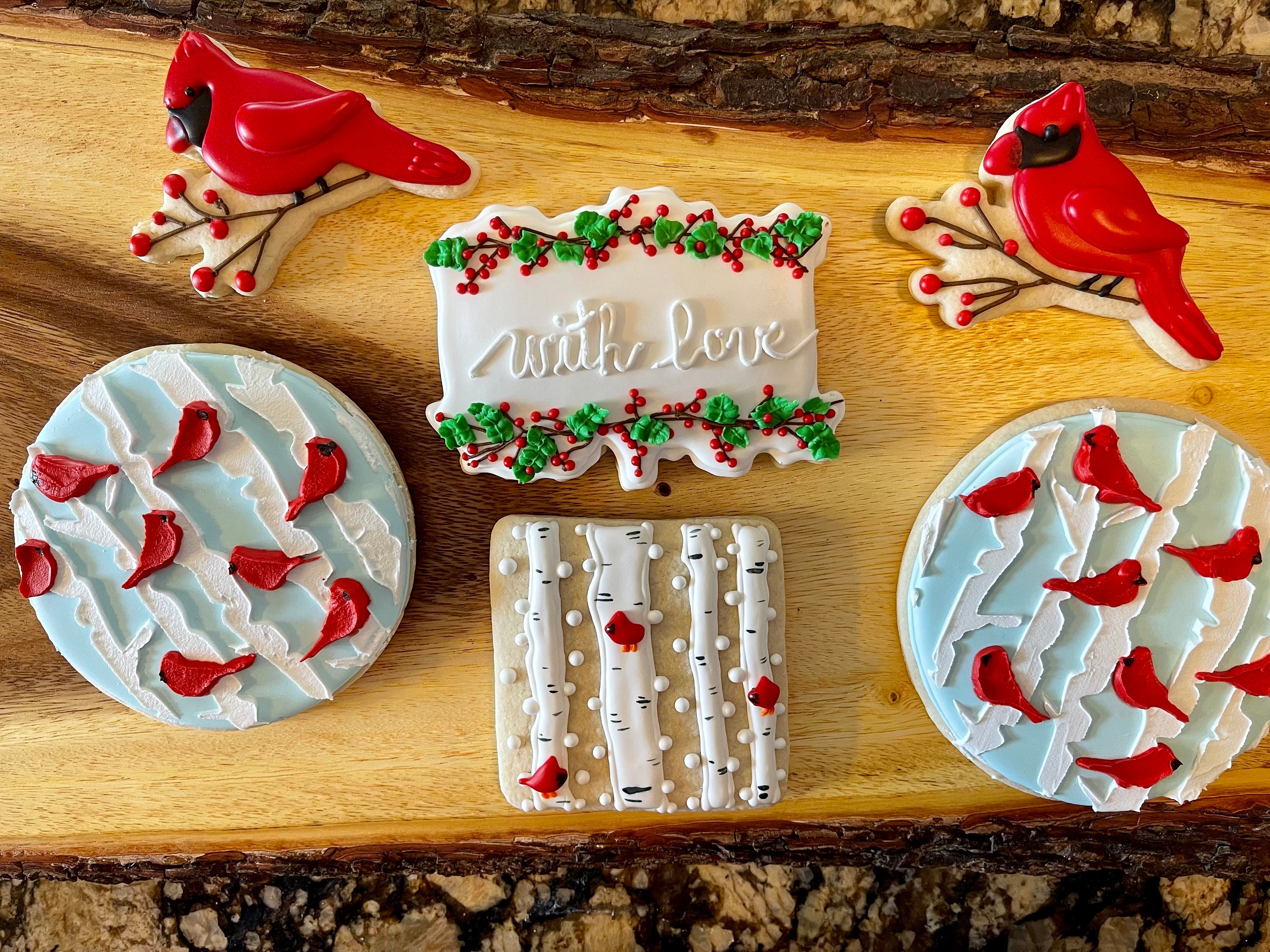 Butter Vanilla Sugar Cookies Cardinal Birds Birthday Spring - Etsy UK
